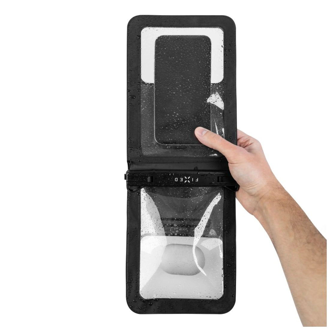 Voděodolné pouzdro na mobil FIXED Float Twin s kvalitním uzamykacím sy