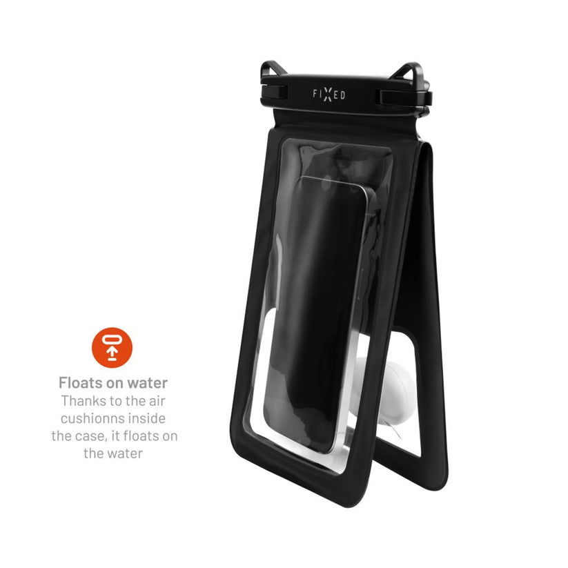 Voděodolné pouzdro na mobil FIXED Float Twin s kvalitním uzamykacím sy